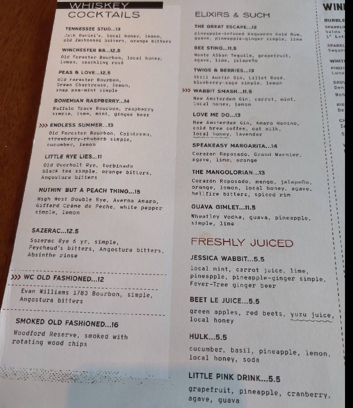 The menu of Whiskey Cake Kitchen & Bar|In Plano it offers you some ...